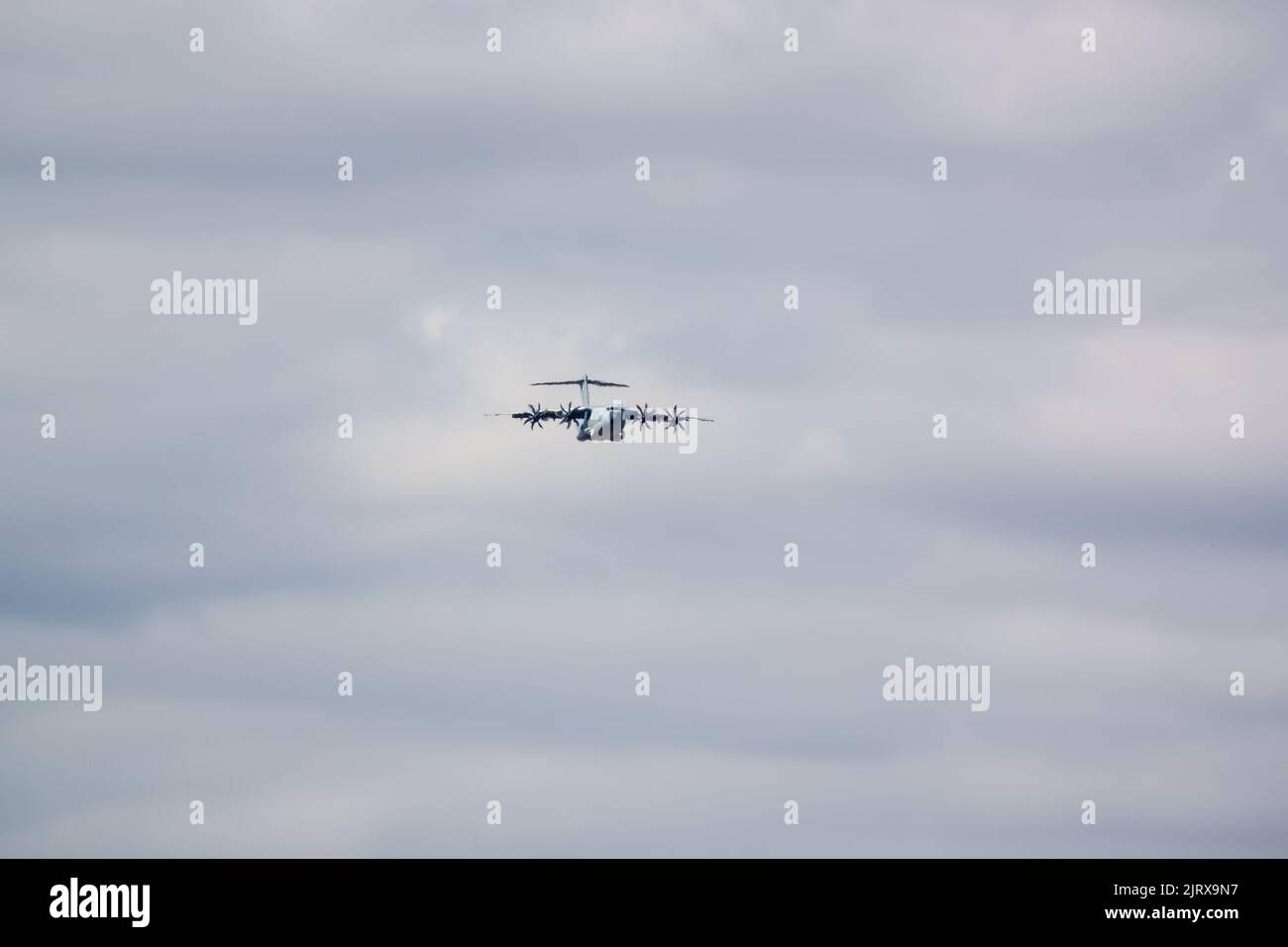 ZM414 RAF Royal Air Force Airbus A400M Atlas military plane on a low ...