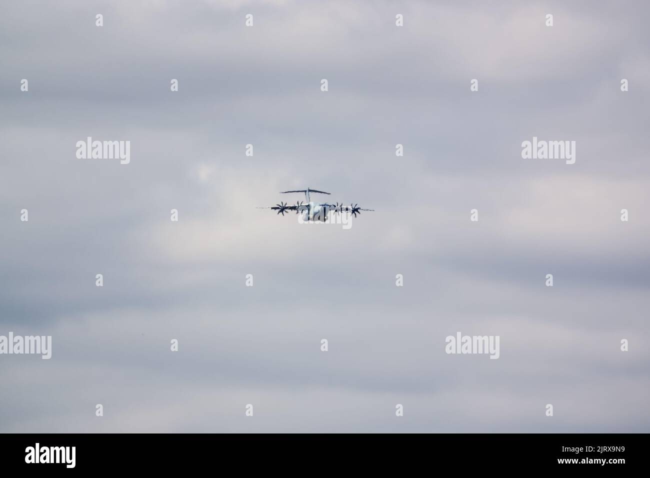 ZM414 RAF Royal Air Force Airbus A400M Atlas military plane on a low ...