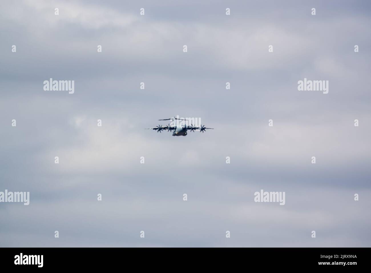 ZM414 RAF Royal Air Force Airbus A400M Atlas military plane on a low ...