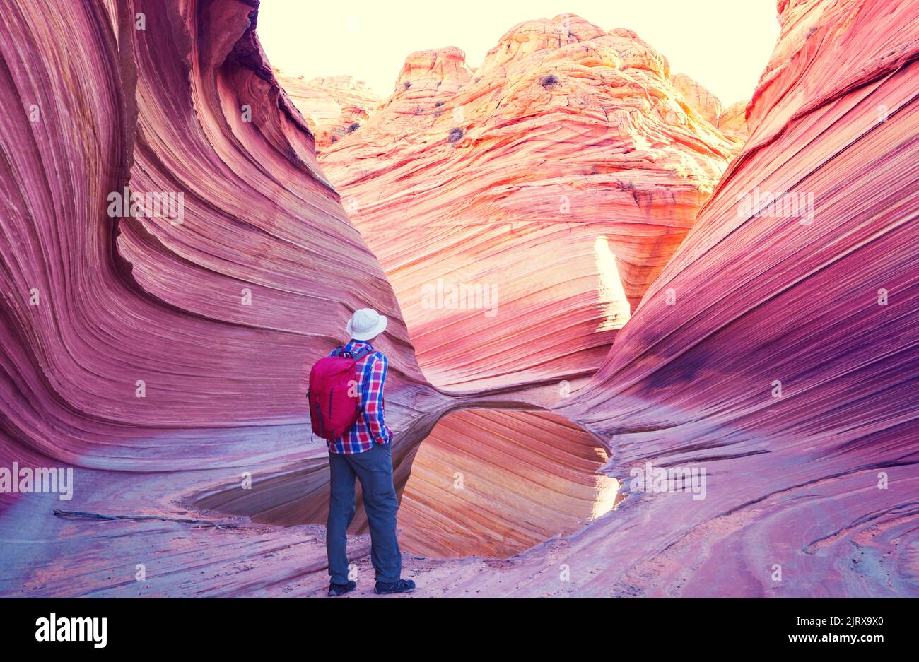 The Wave, Arizona, Vermillion Cliffs, Paria Canyon State Park in the ...