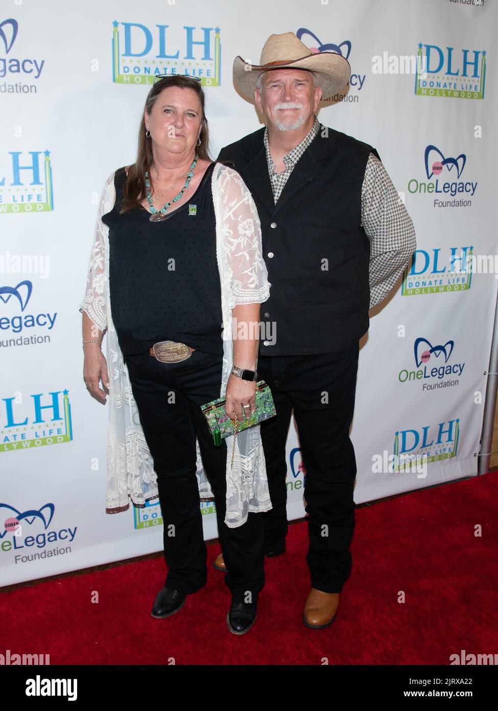 August 25, 2022, Hollywood, California, USA: Pattei Schutte and John ...