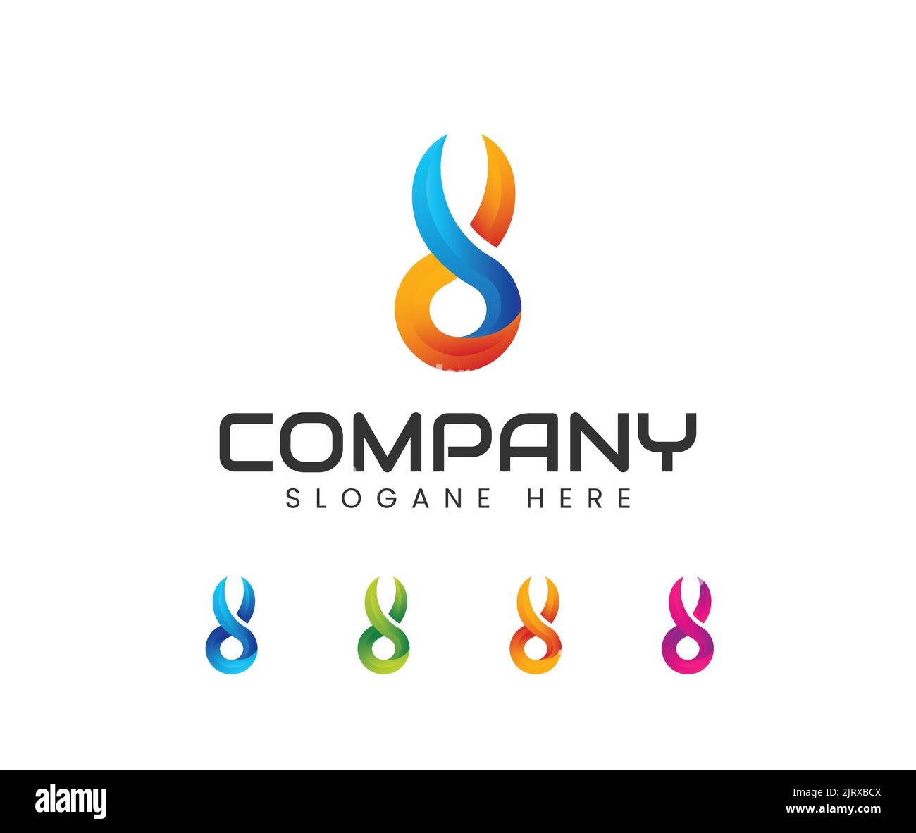 Infinity fire flame logo hi-res stock photography and images - Alamy