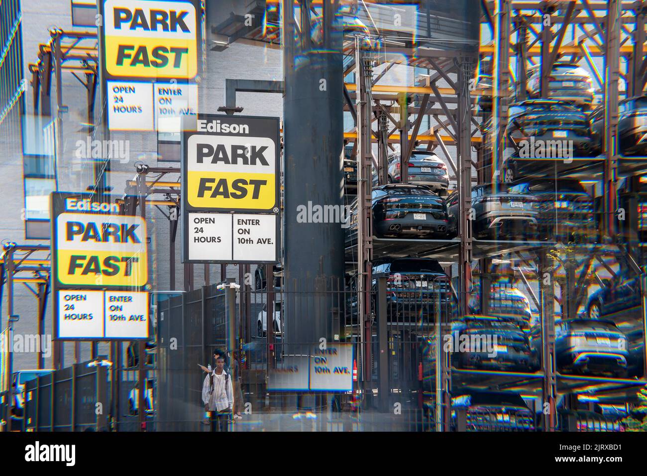 A parking lot in the Chelsea neighborhood of New York on Sunday, August ...