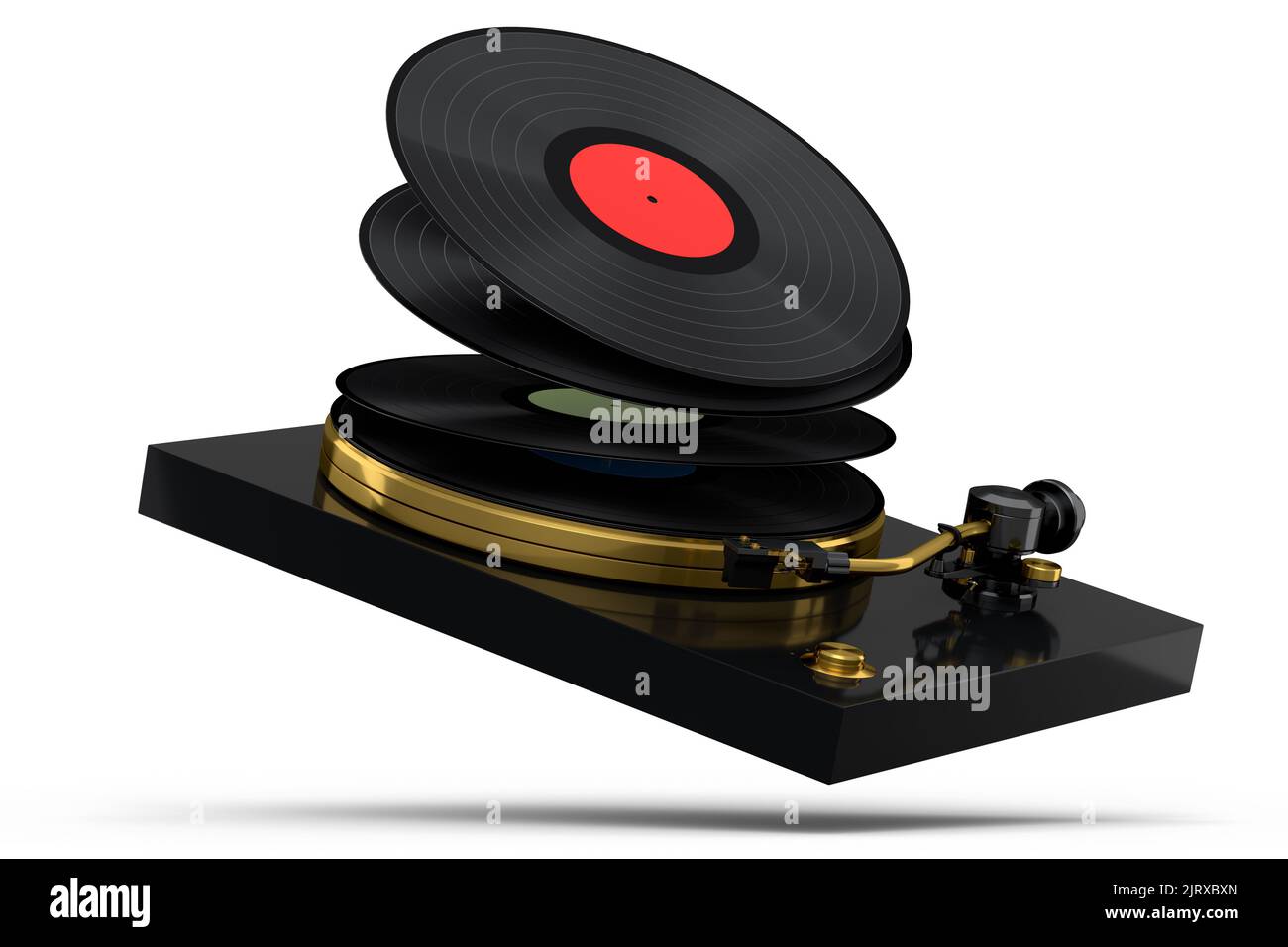 Modern vinyl record player needle Cut Out Stock Images & Pictures - Alamy