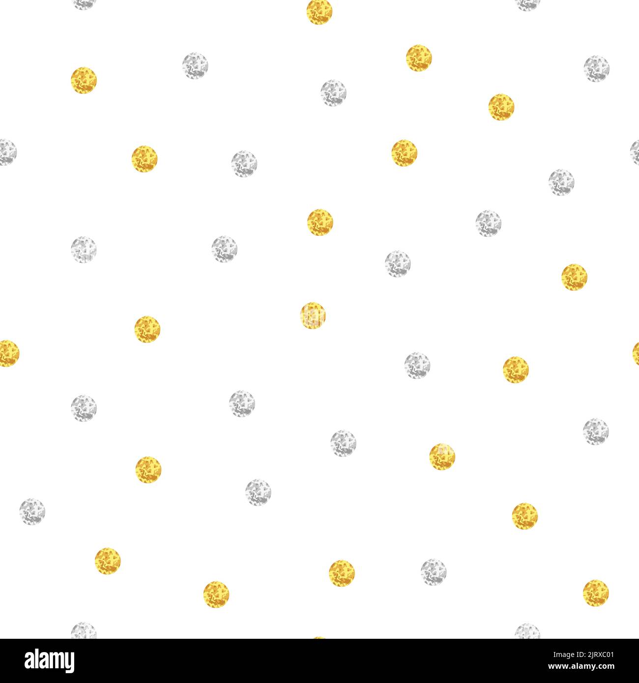 White And Gold Polka Dots Wallpaper