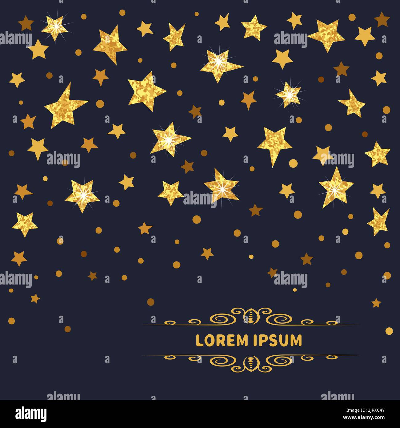 Gold stars black background hi-res stock photography and images - Alamy