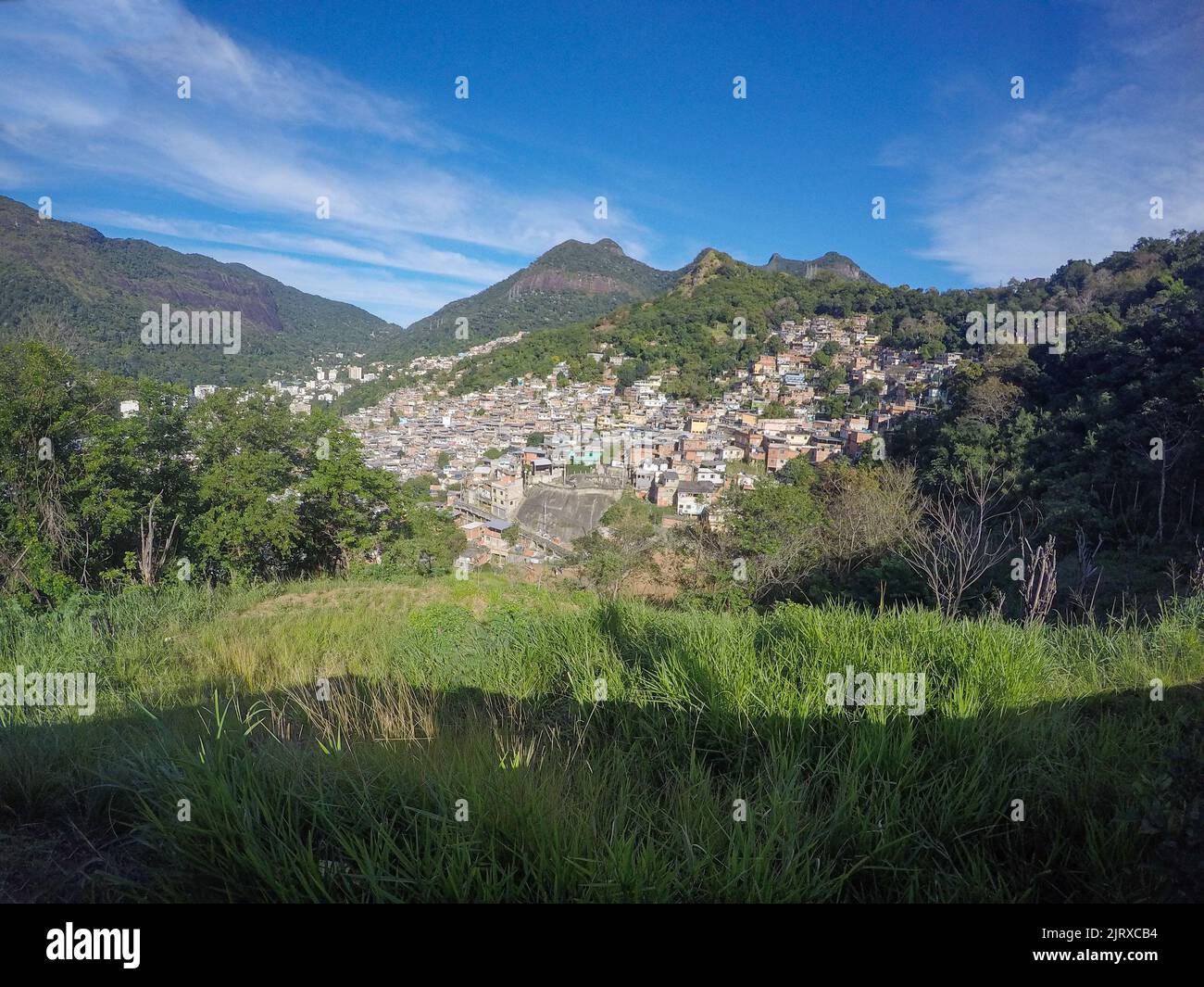Landscape from the top of Borel hill in Rio de Janeiro Brazil Stock ...