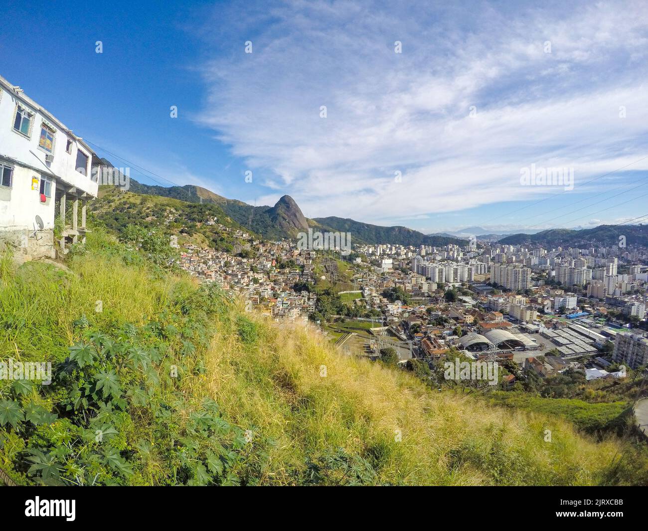 Landscape from the top of Borel hill in Rio de Janeiro Brazil Stock ...