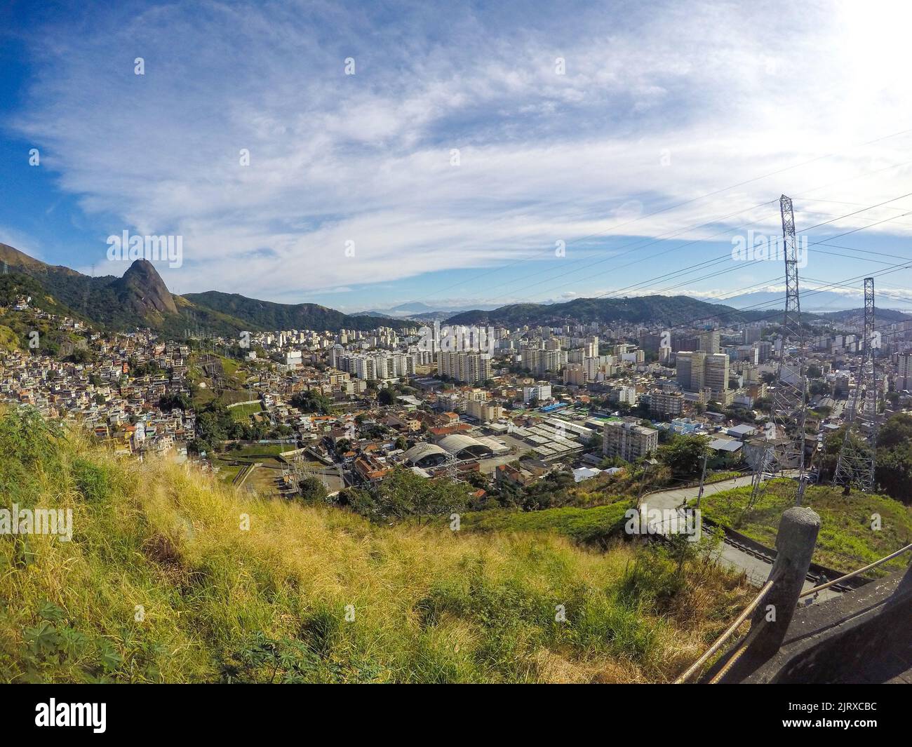 Landscape from the top of Borel hill in Rio de Janeiro Brazil Stock ...