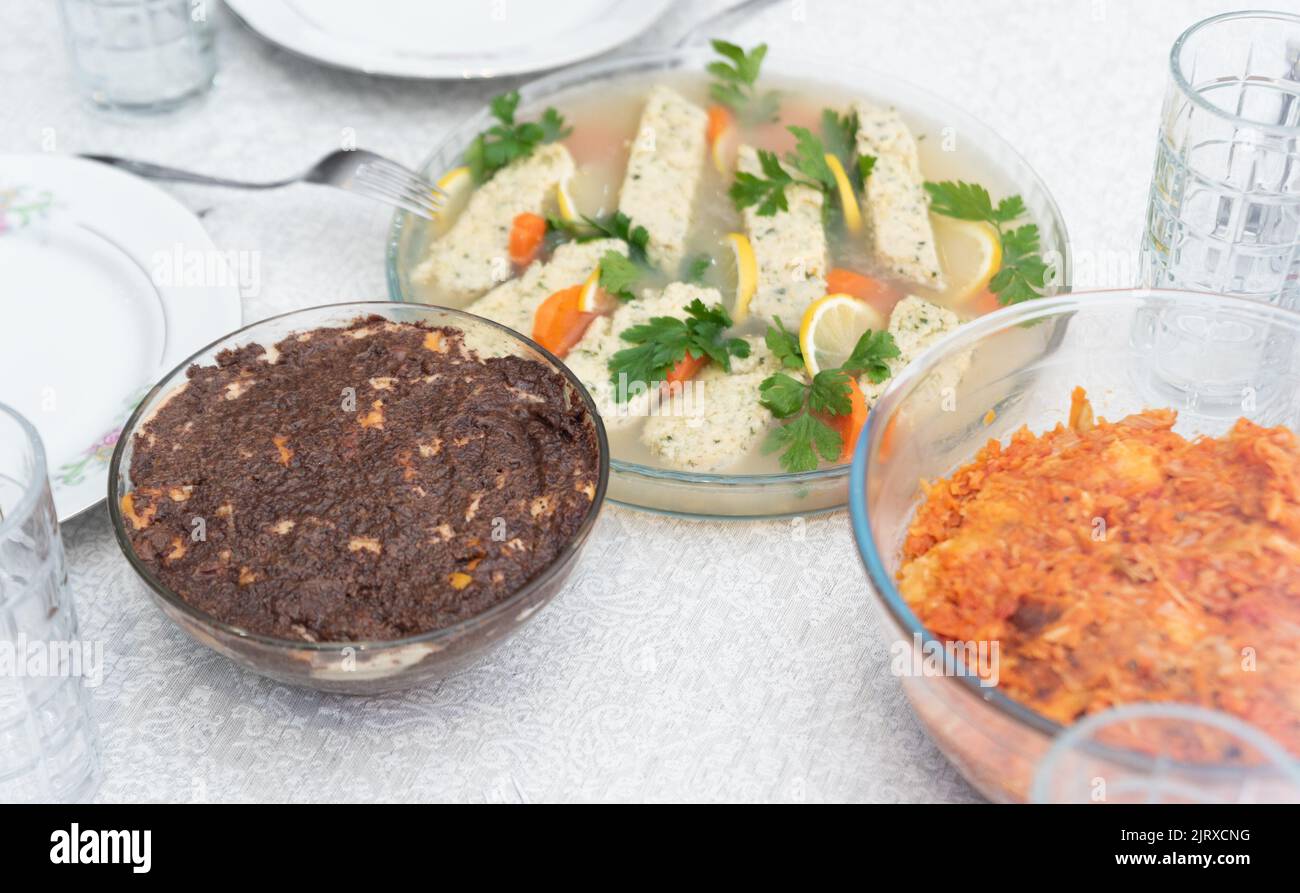 Christmas Eve dishes on the Polish table. Traditional Polish food for ...