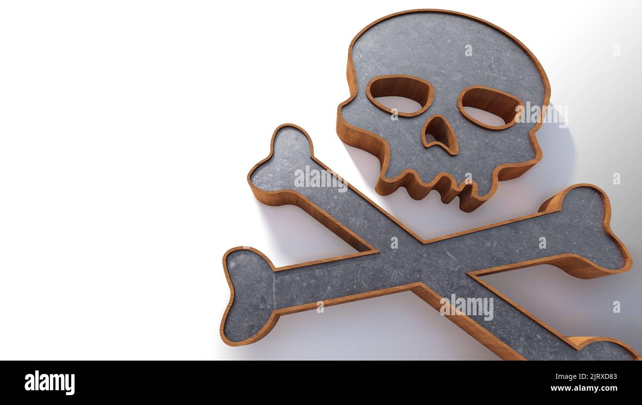 A 3d rendering image of skull made from steel and wire mesh Stock Photo ...
