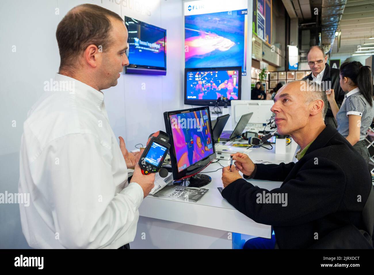 Paris, France, , Construction Equipment Trade Show, Salon Batimat ...