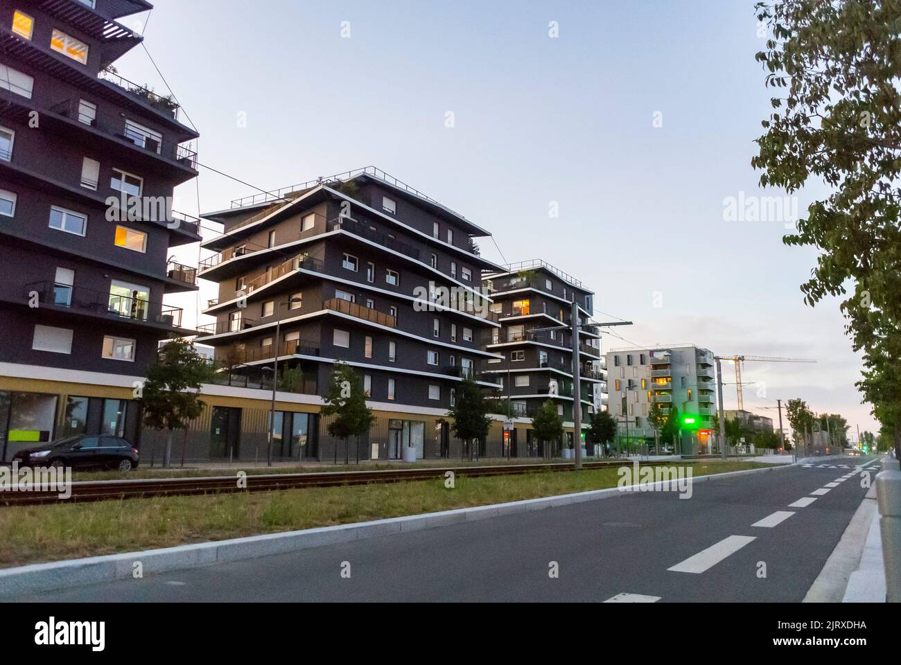 Bordeaux, France, Modern Architecture, Apartment Buildings in Eco ...