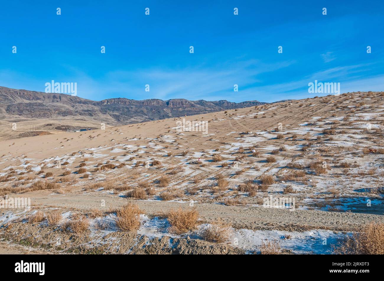 Snow patches on some of the vast acreage that is used for solid waste ...