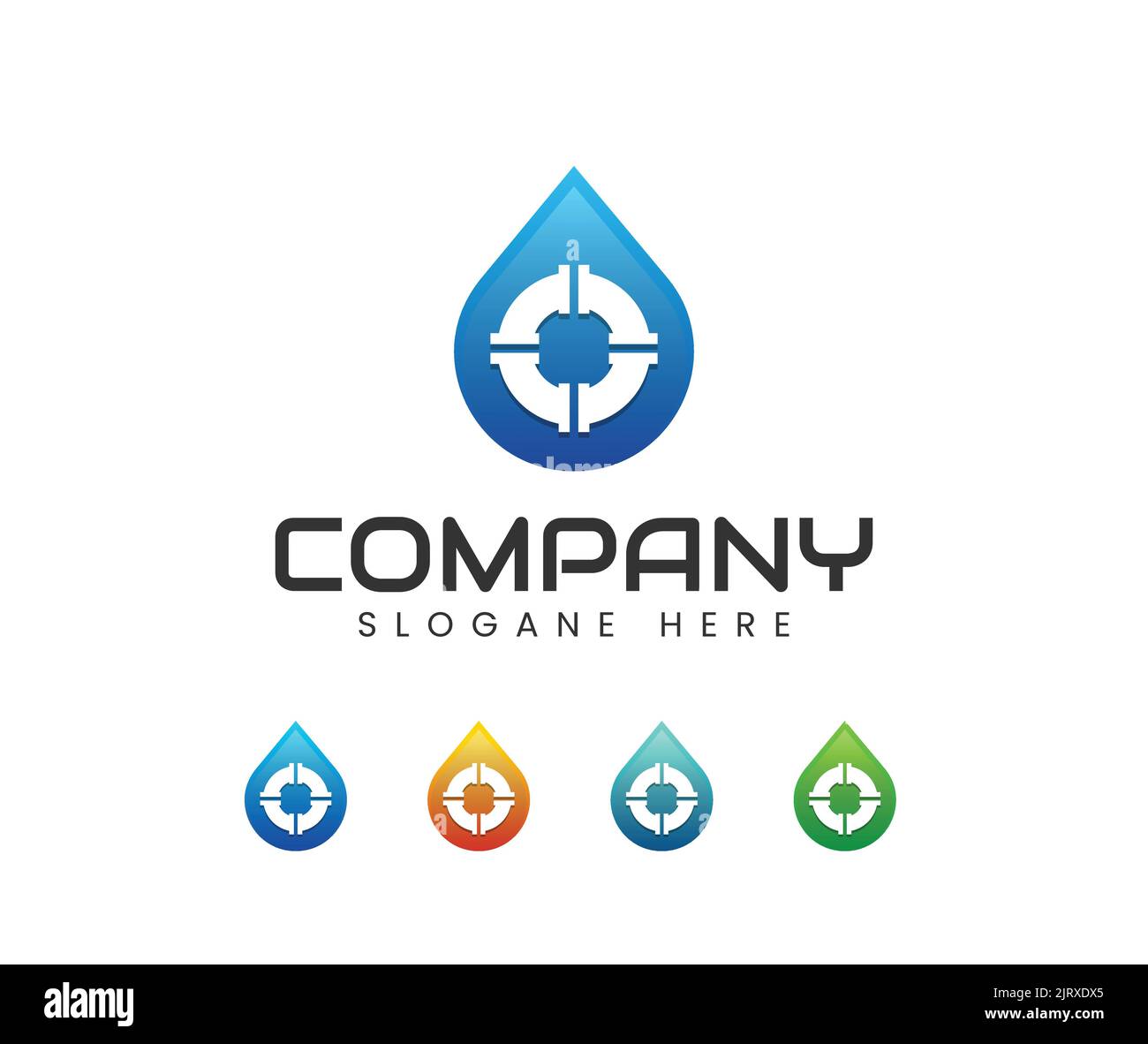 Waterline plumbing logo design template vector. Creative Plumbing logo ...