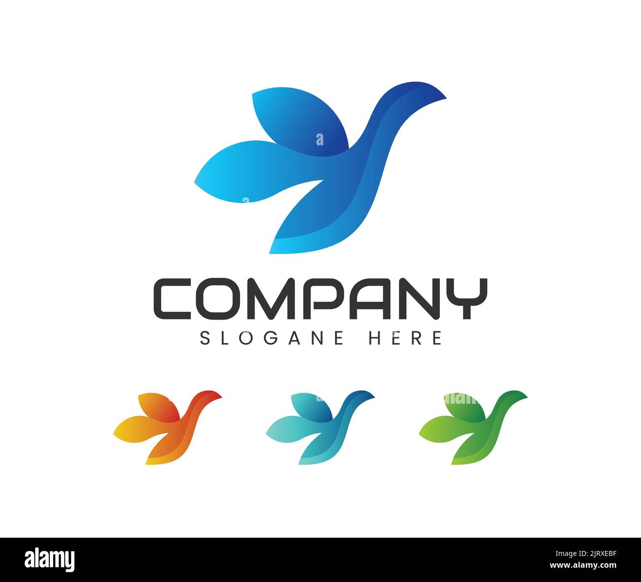 Abstract Bird Logo design vector template. Creative Dove Logotype ...