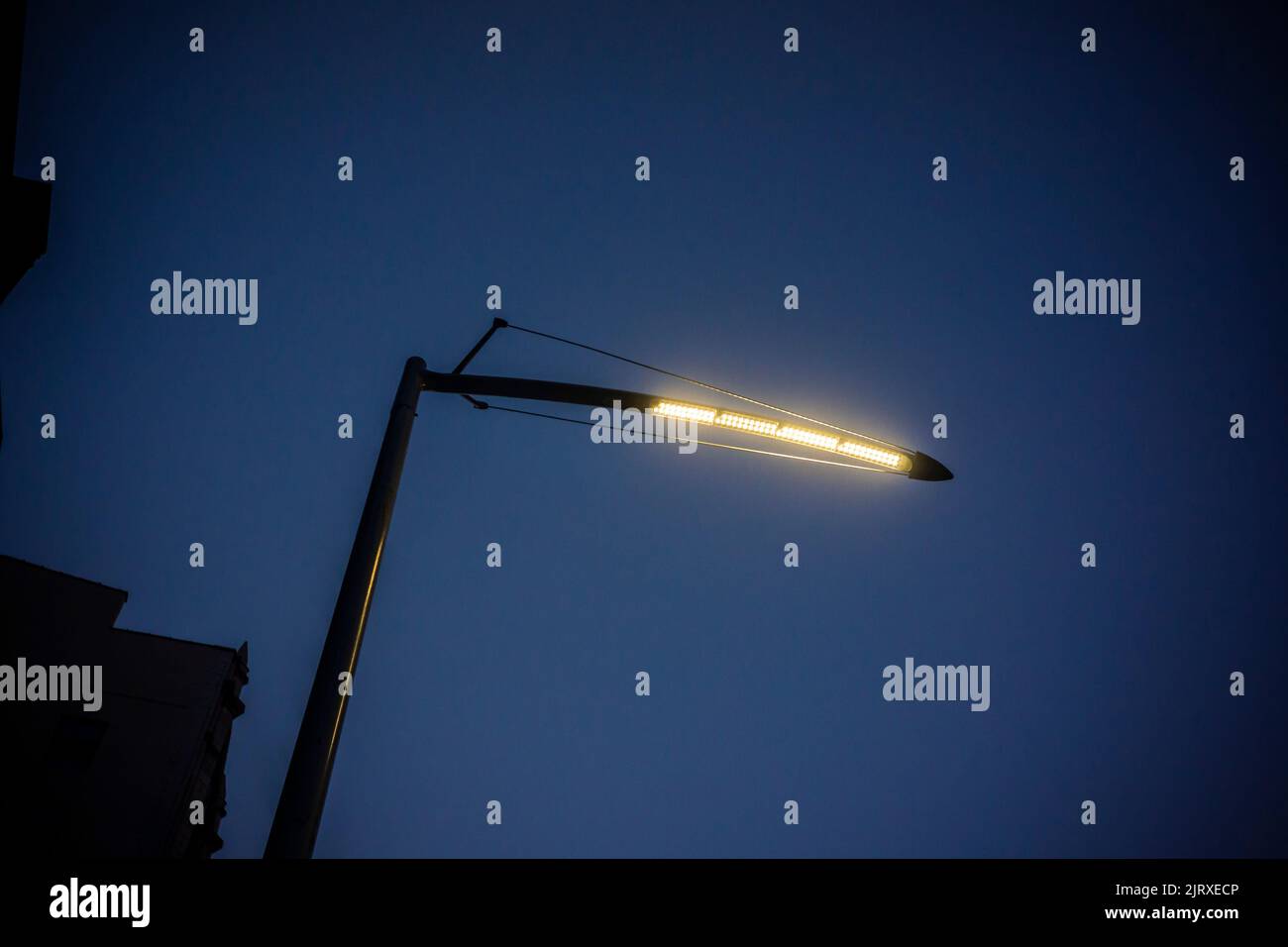A new LED streetlight in Chelsea in New York on Tuesday, August 9, 2022 ...