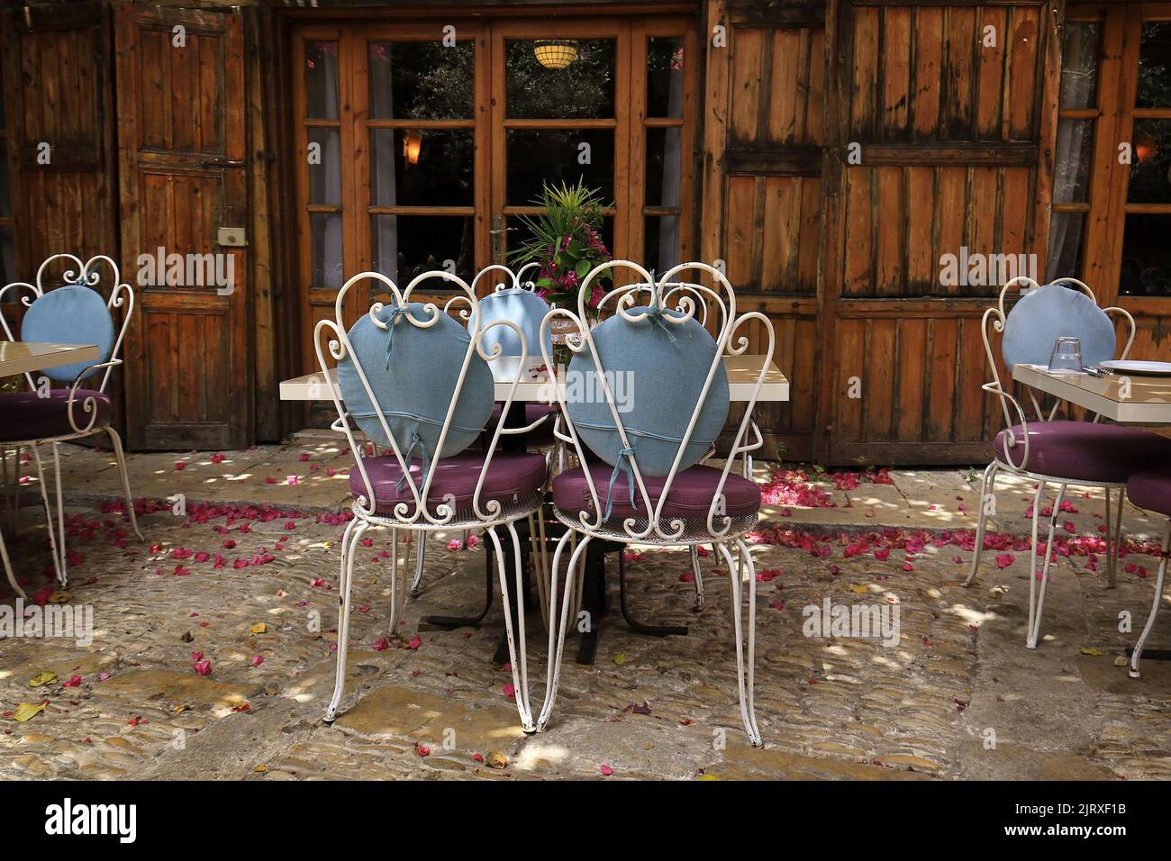 A restaurant table in Byblos, Jbeil, Lebanon Stock Photo - Alamy