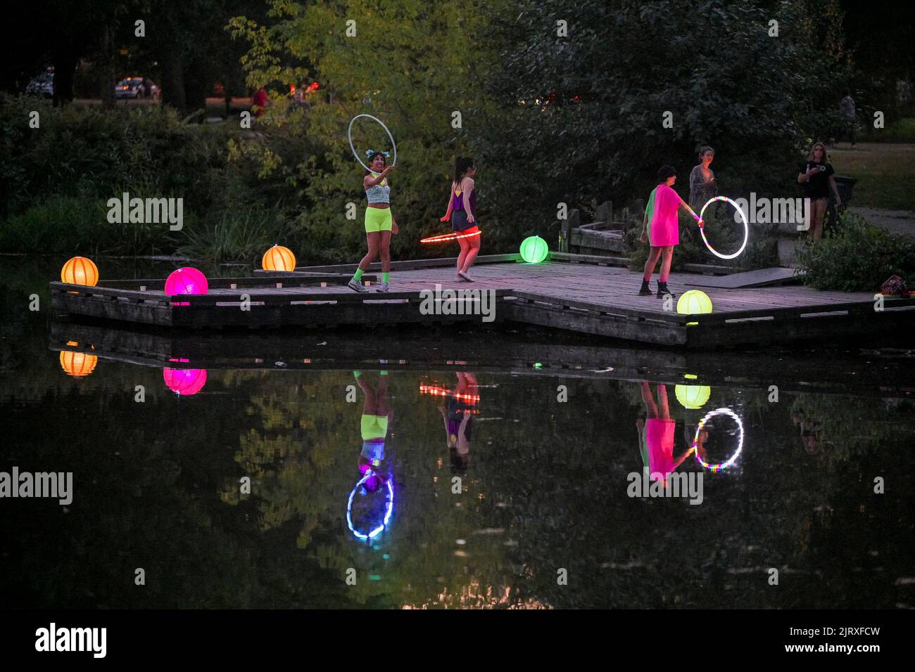 Lantern Procession, Trout Lake, John Hendry Park, Vancouver, British ...