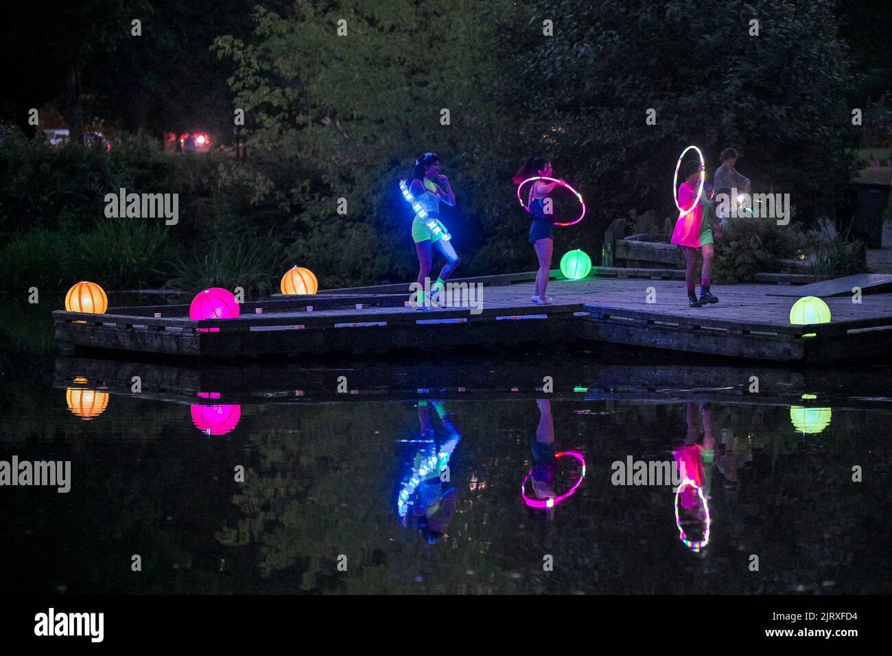 Lantern Procession, Trout Lake, John Hendry Park, Vancouver, British ...