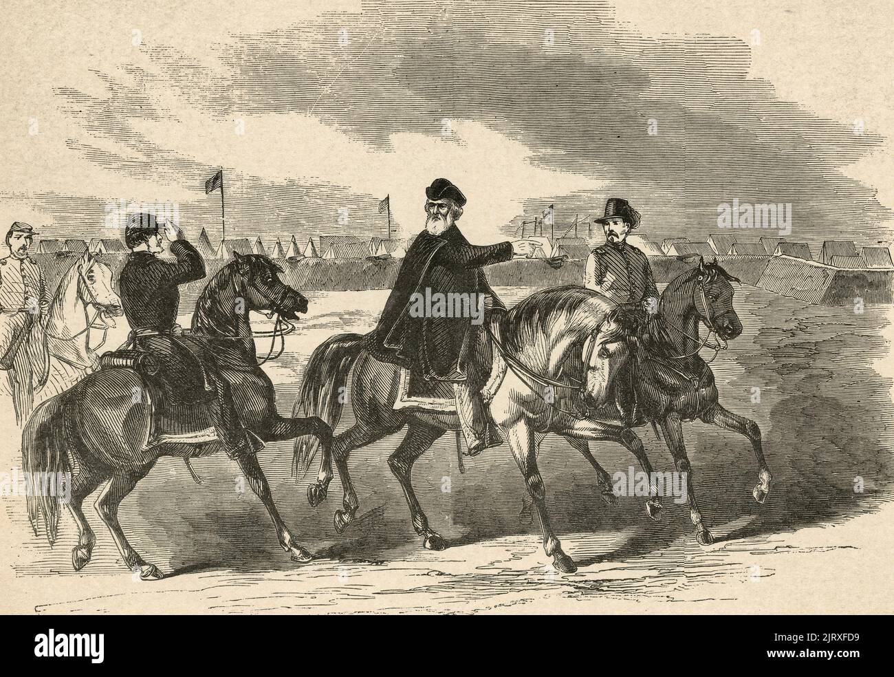 Brigadier General Mansfield and staff at Newport News during the ...