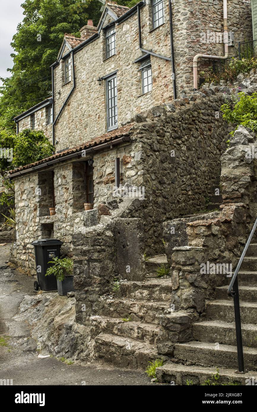 British town Cheddar, cliff tops Stock Photo - Alamy
