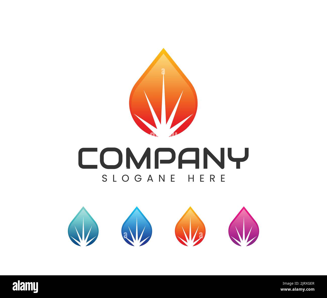 Abstract water splash logo. fire flame logo design Stock Vector Image ...