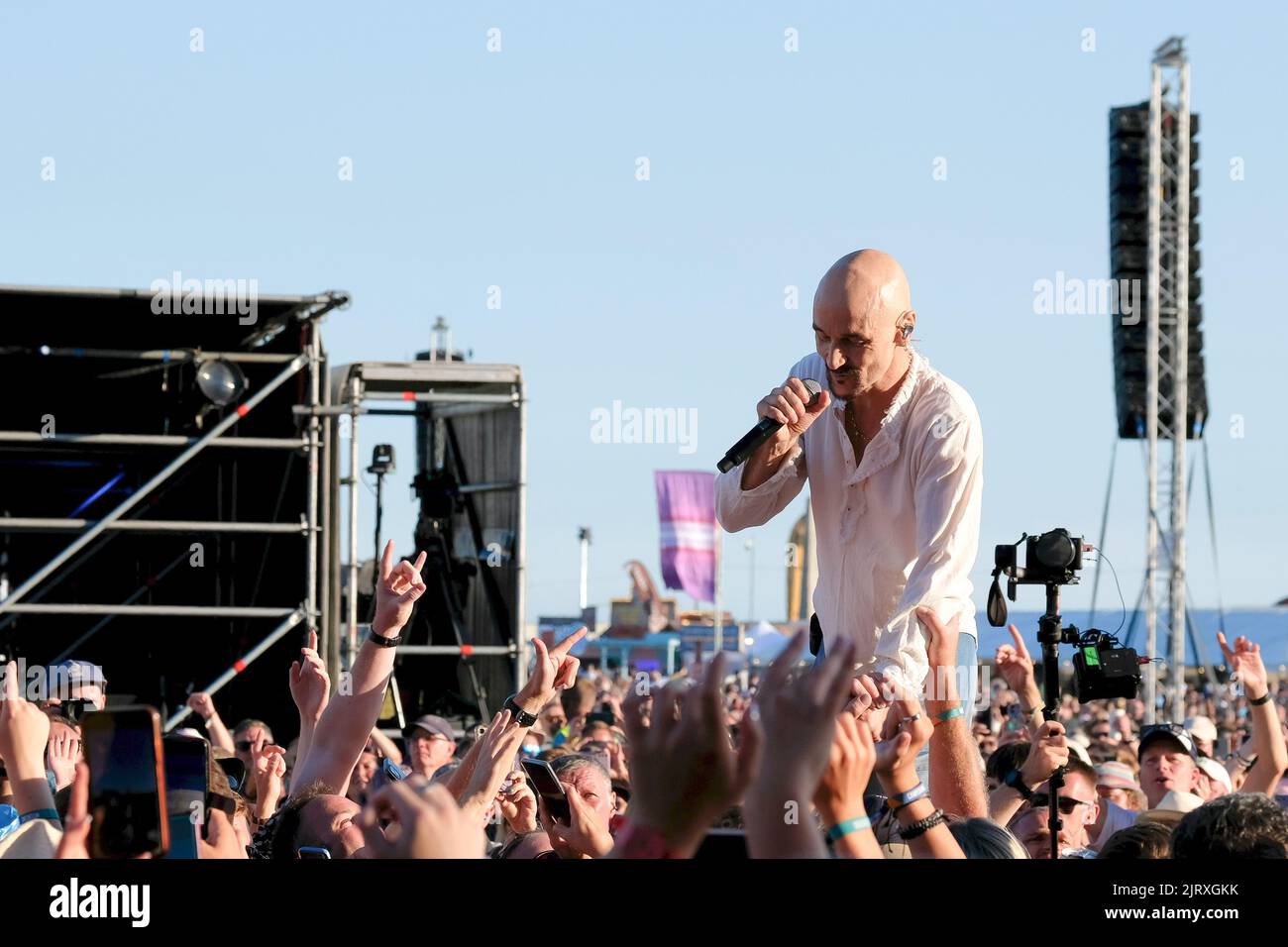 Southsea, UK. 26th Aug, 2022. Singer, songwriter, dancer and actor ...
