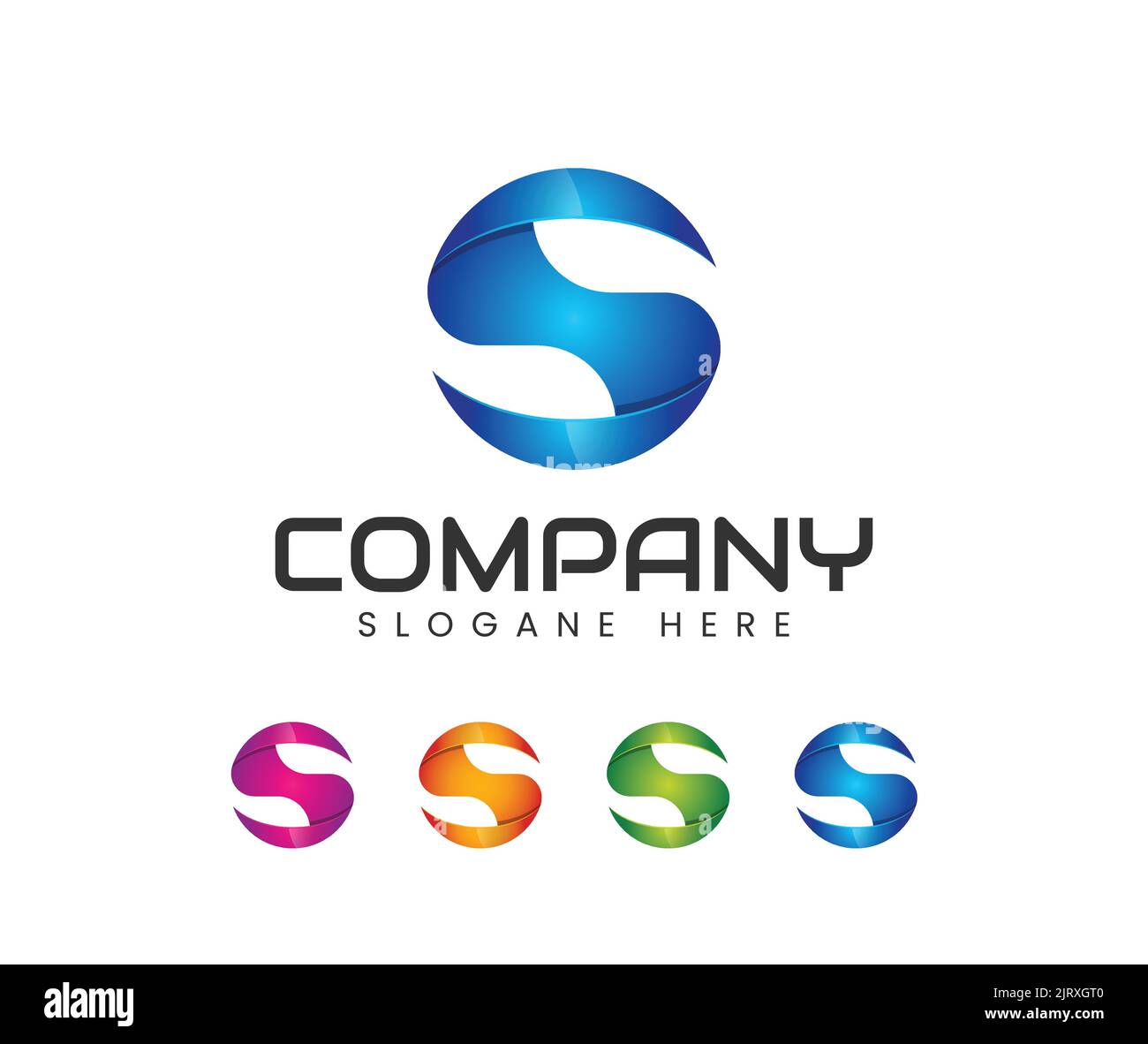 Abstract modern letter s 3d logo design. 3D S modern logo icon Stock ...