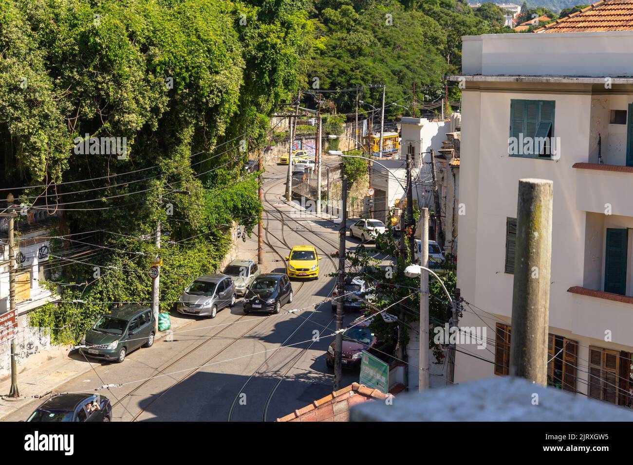 Largo do Curvelo in Rio de Janeiro, Brazil - April 27, 2019: Largo do ...