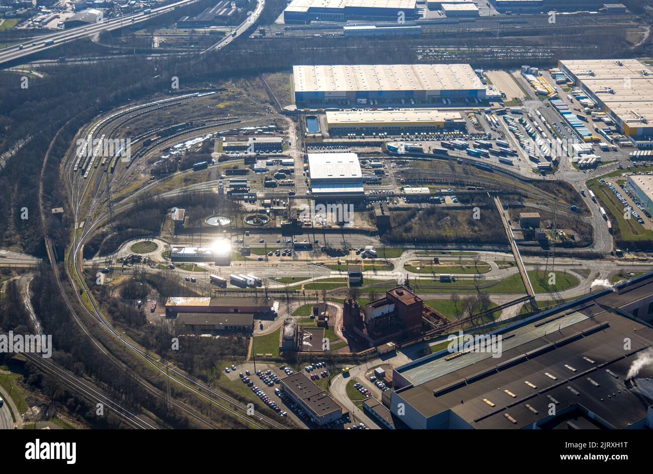 Westfalenhutte industrial park with decathlon logistics hi-res stock ...