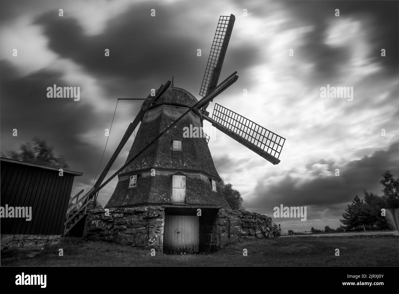 Cool landscape picture over landscape i sweden. sunset and ocean. nice ...