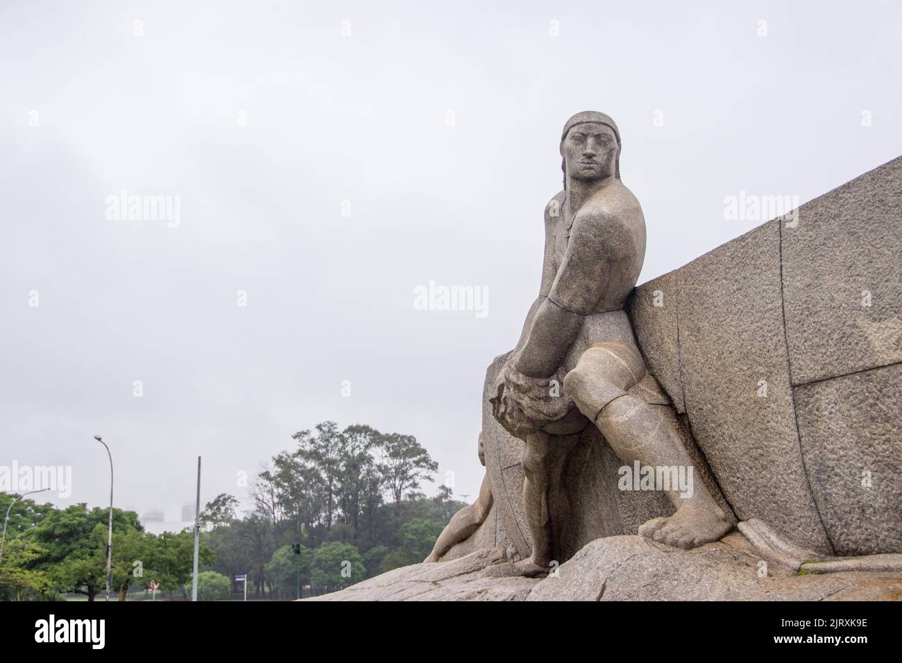 Monument to the Flags, Ibirapuera Park, Sao Paulo Brazil - February 16 ...