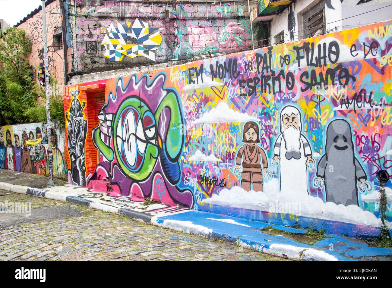 Batman's Alley, Vila Madalena, São Paulo Brazil - February 16, 2019 ...