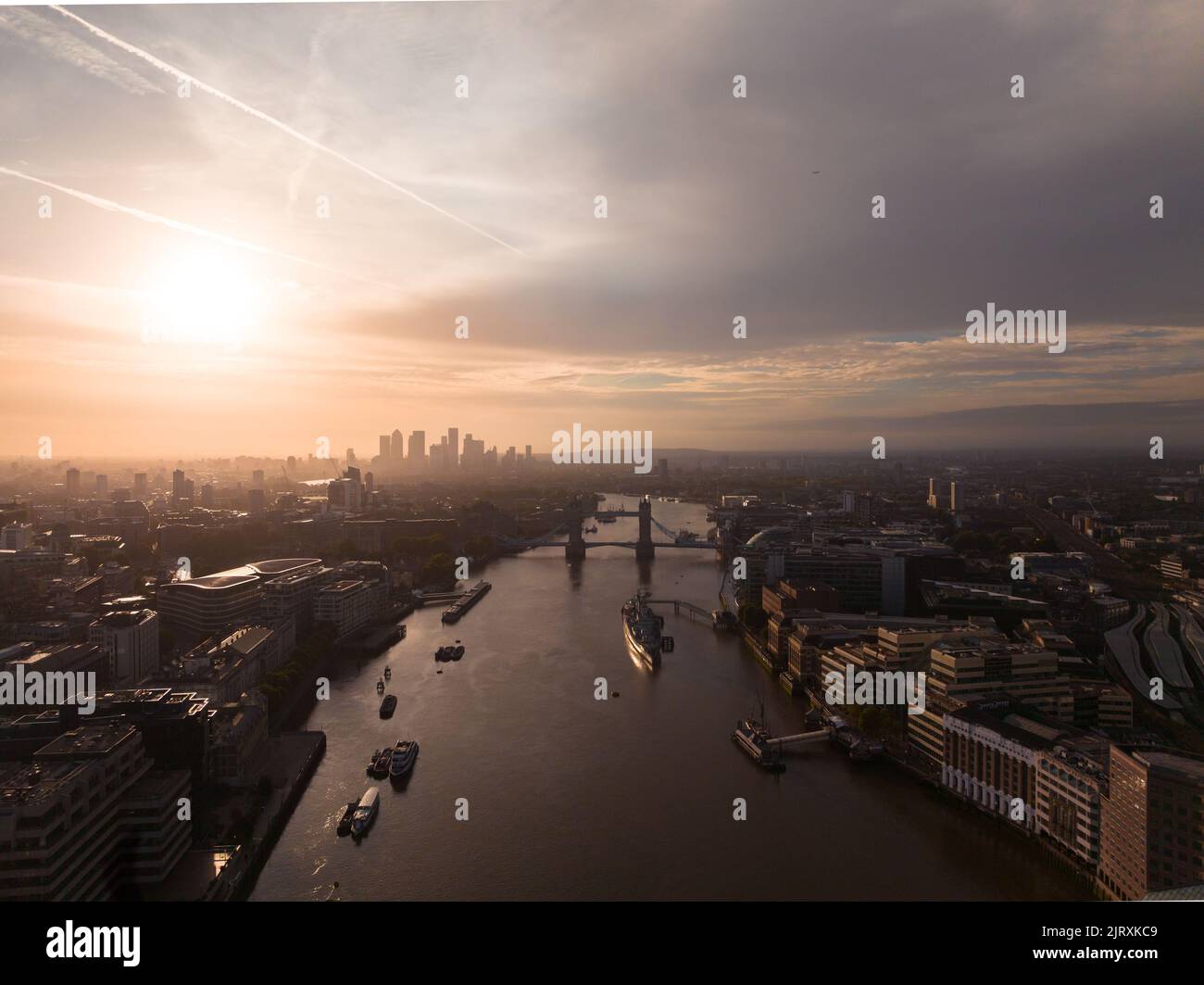 London city skyline aerial view Stock Photo - Alamy