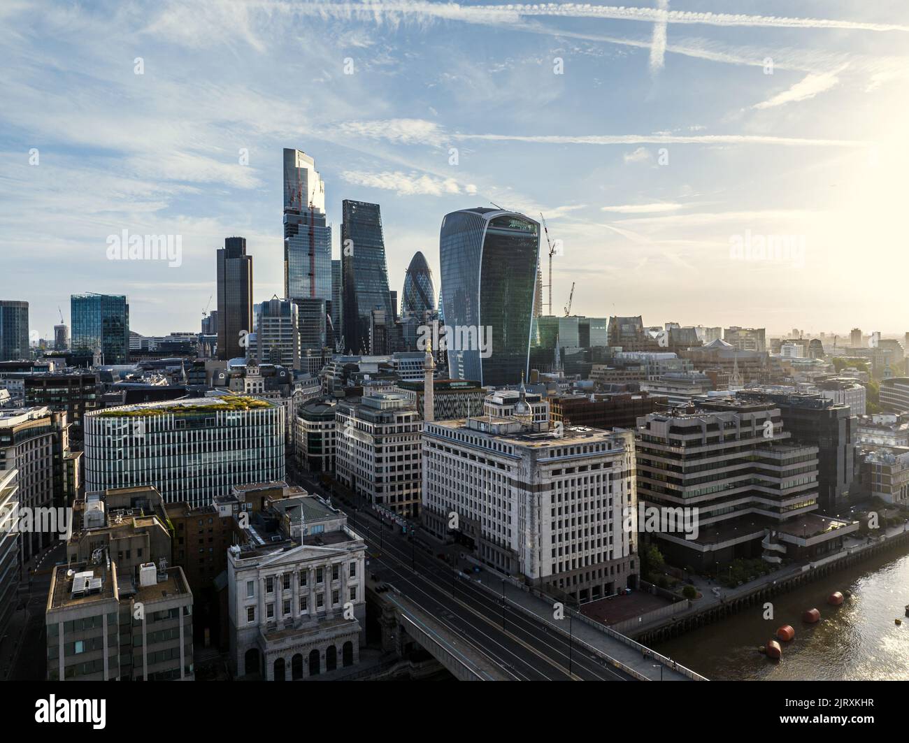 London city skyline aerial view Stock Photo - Alamy