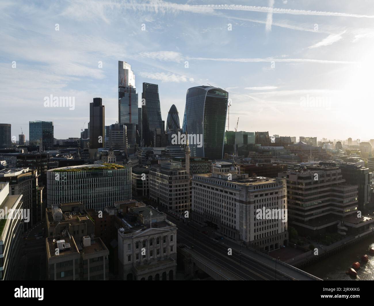 London city skyline aerial view Stock Photo - Alamy
