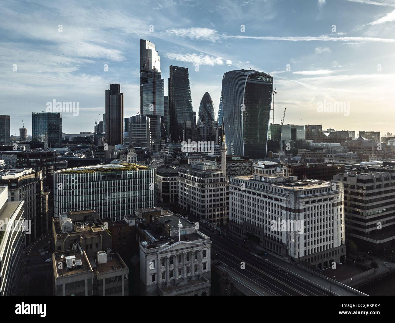 London city skyline aerial view Stock Photo - Alamy
