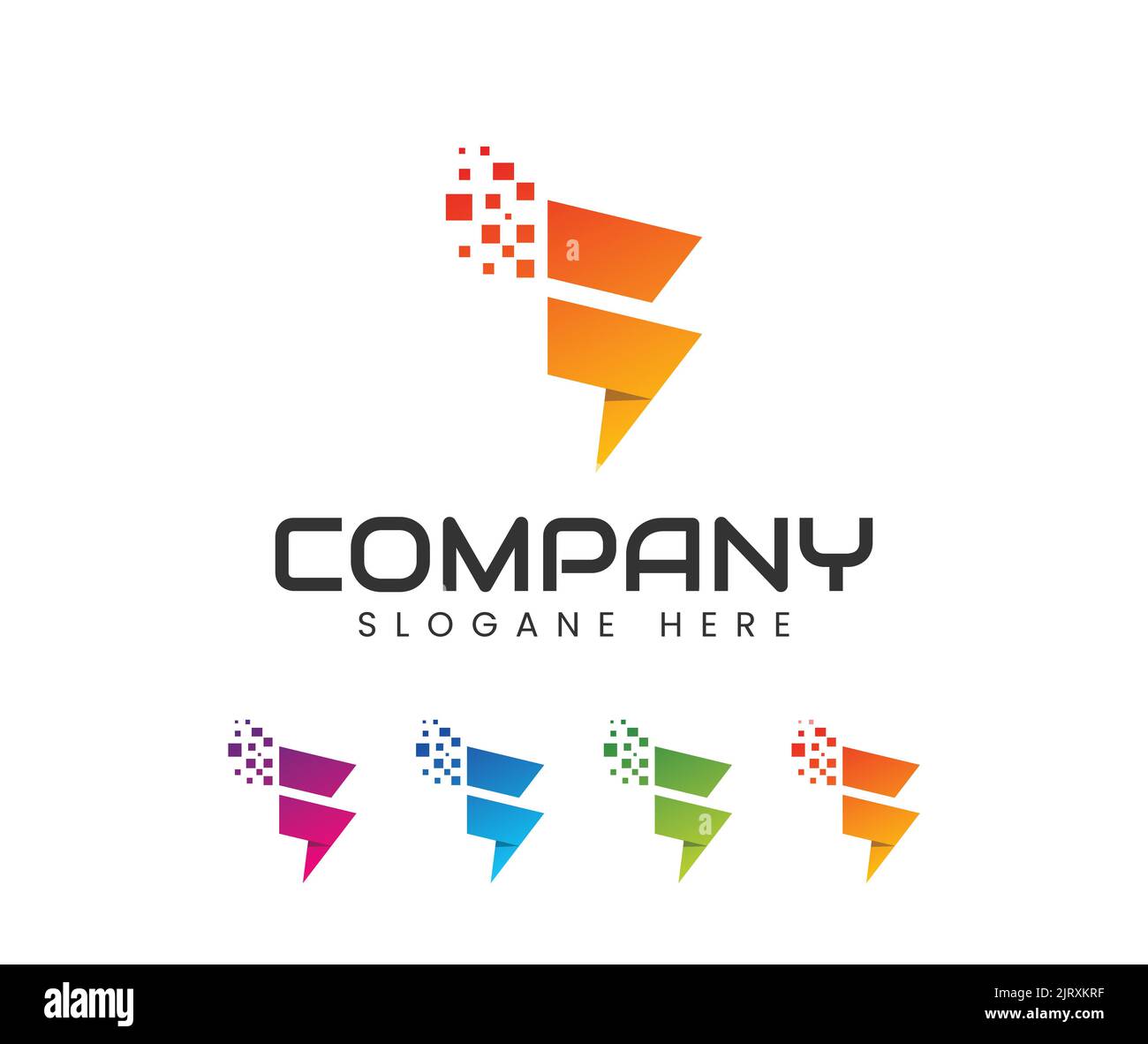 First modern delivery f logo design. F Letter Logo Template Design ...