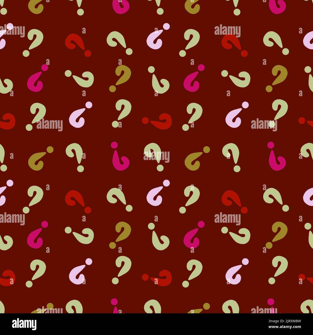 Back to school seamless question marks pattern for kids clothes print ...