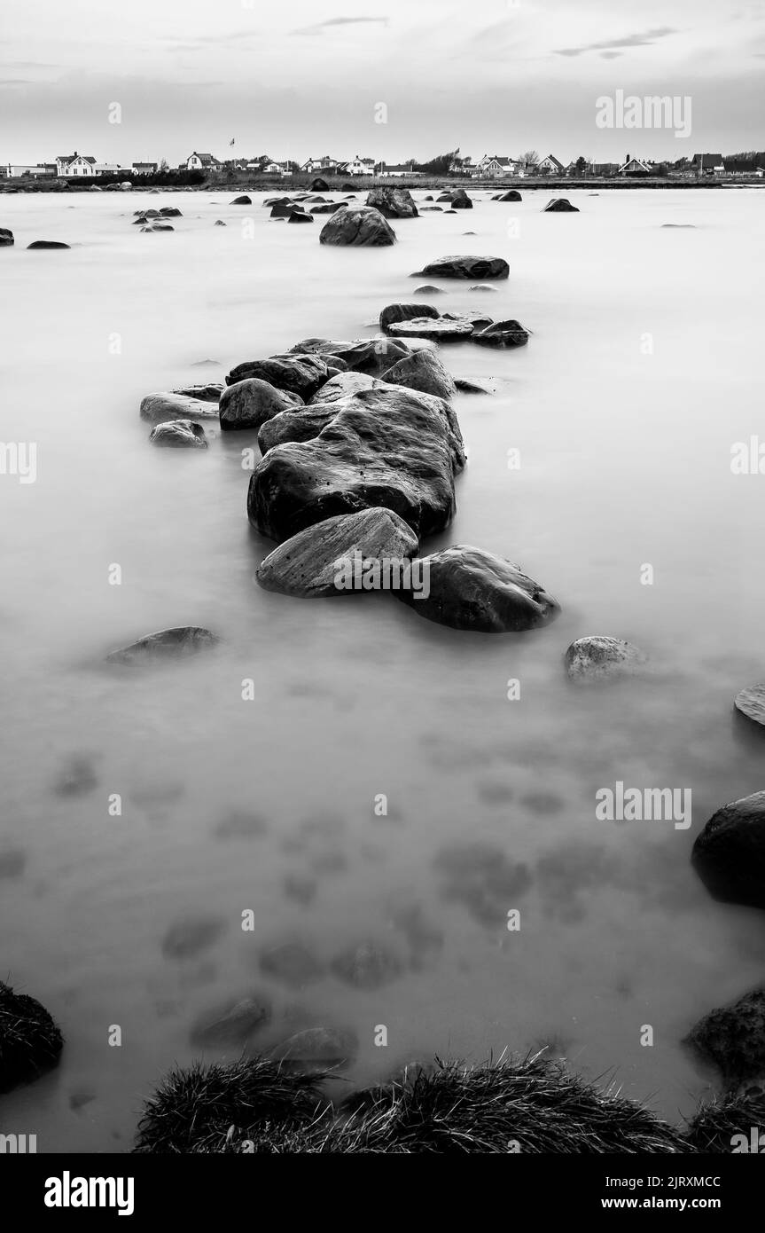 Moon over highway Black and White Stock Photos & Images - Alamy