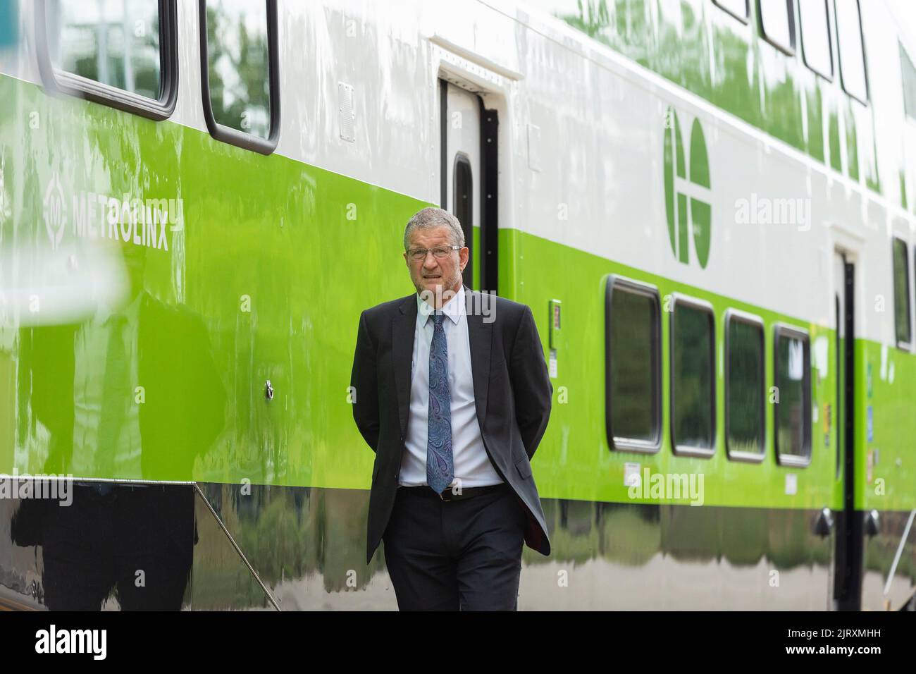 Metrolinx President & CEO Phil Versterat a GO Transit announcement in ...