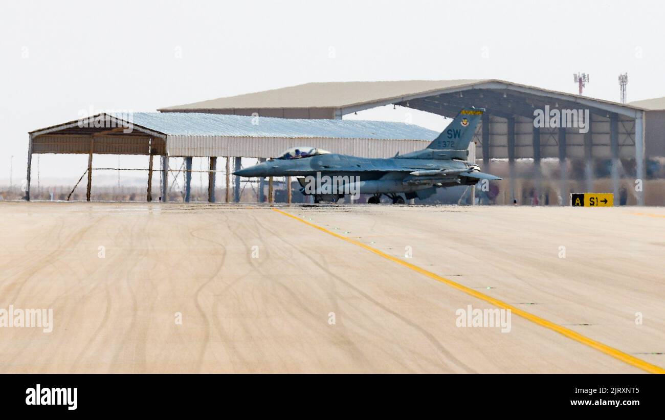 A U.S. Air Force F-16CJ Fighting Falcon, assigned to the 79th ...