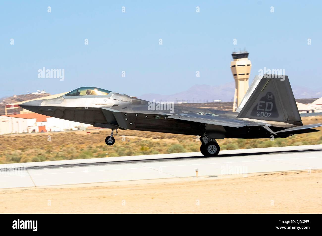 An F-22 Raptor from the 411th Flight Test Squadron, 412th Test Wing ...