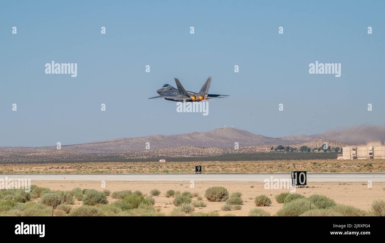 An F-22 Raptor from the 411th Flight Test Squadron, 412th Test Wing ...