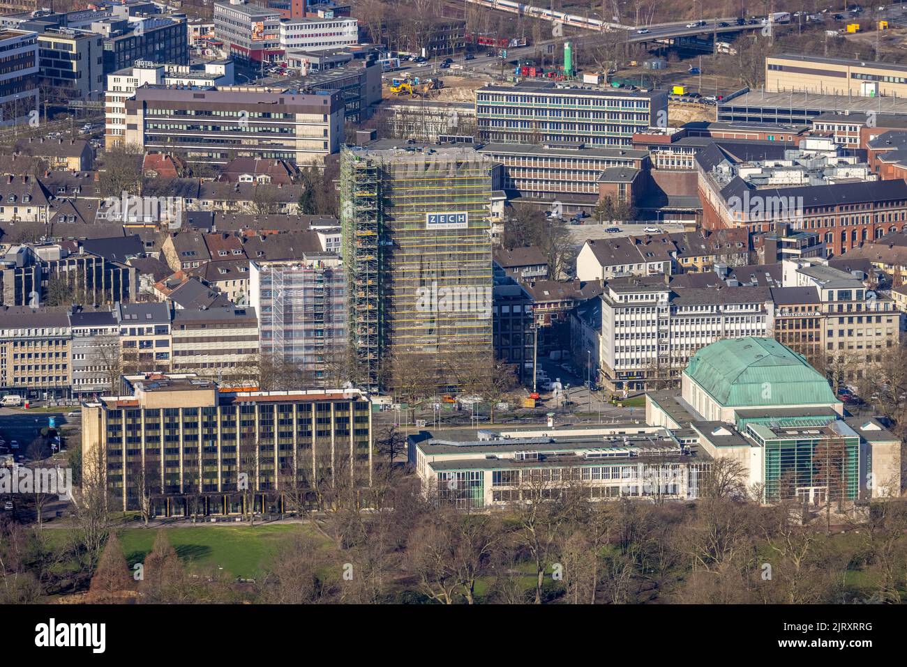Construction site residential tower new construction senior apartments ...