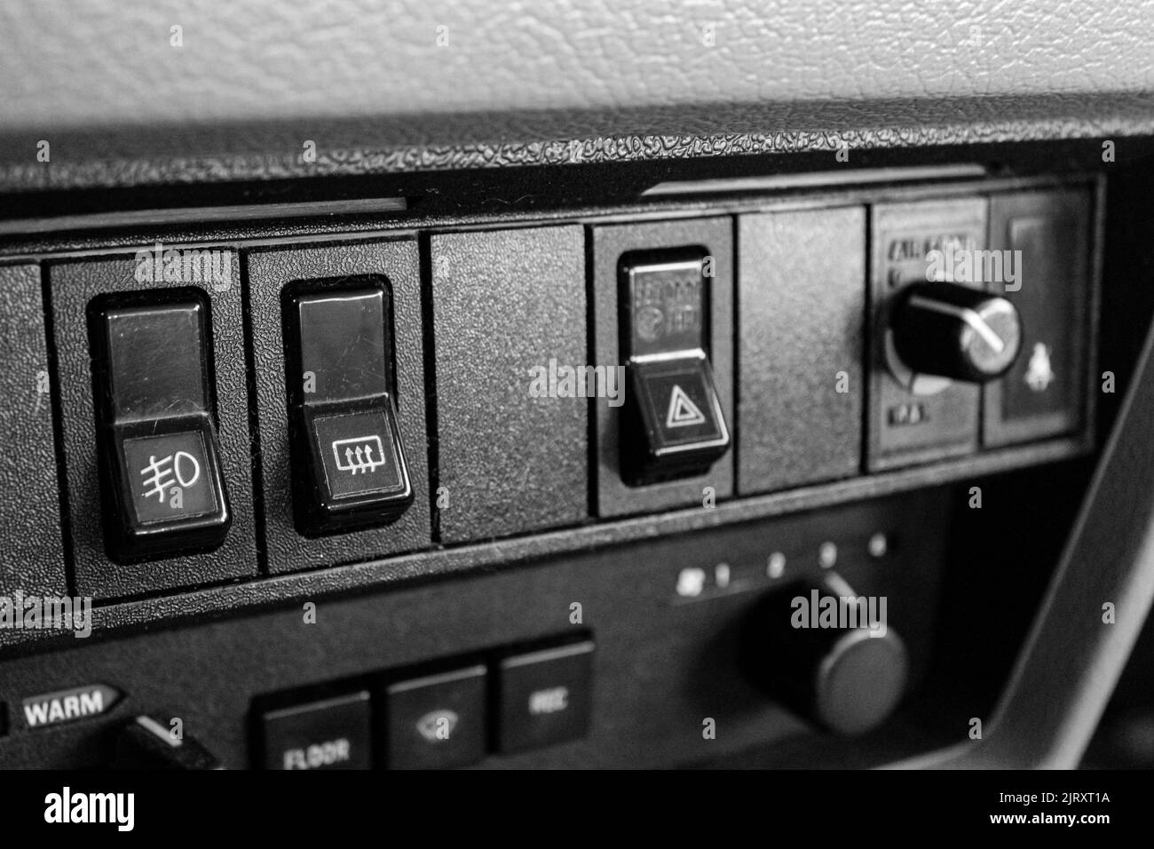 A closeup shot of control buttons of a car Stock Photo - Alamy