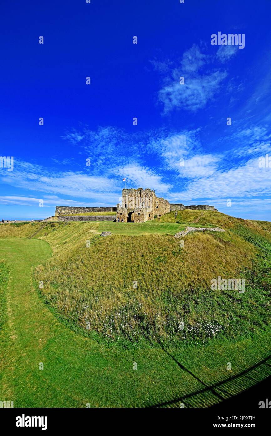 Tynemouth Castle and Priory also known as Pen Bal Crag with some ...