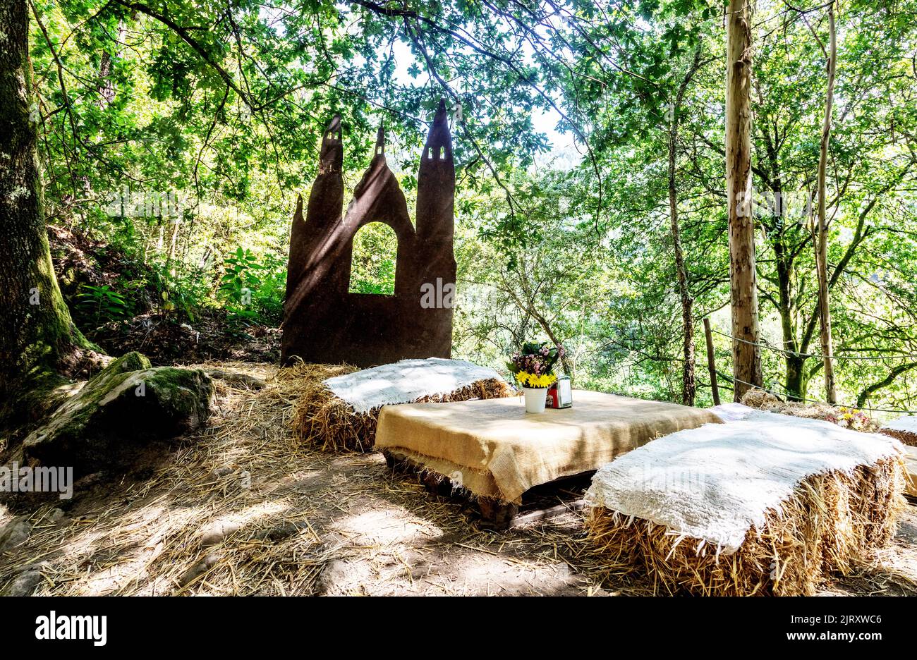 Artistic Cutouts of People Walking The Camino De Santiago In Spain ...