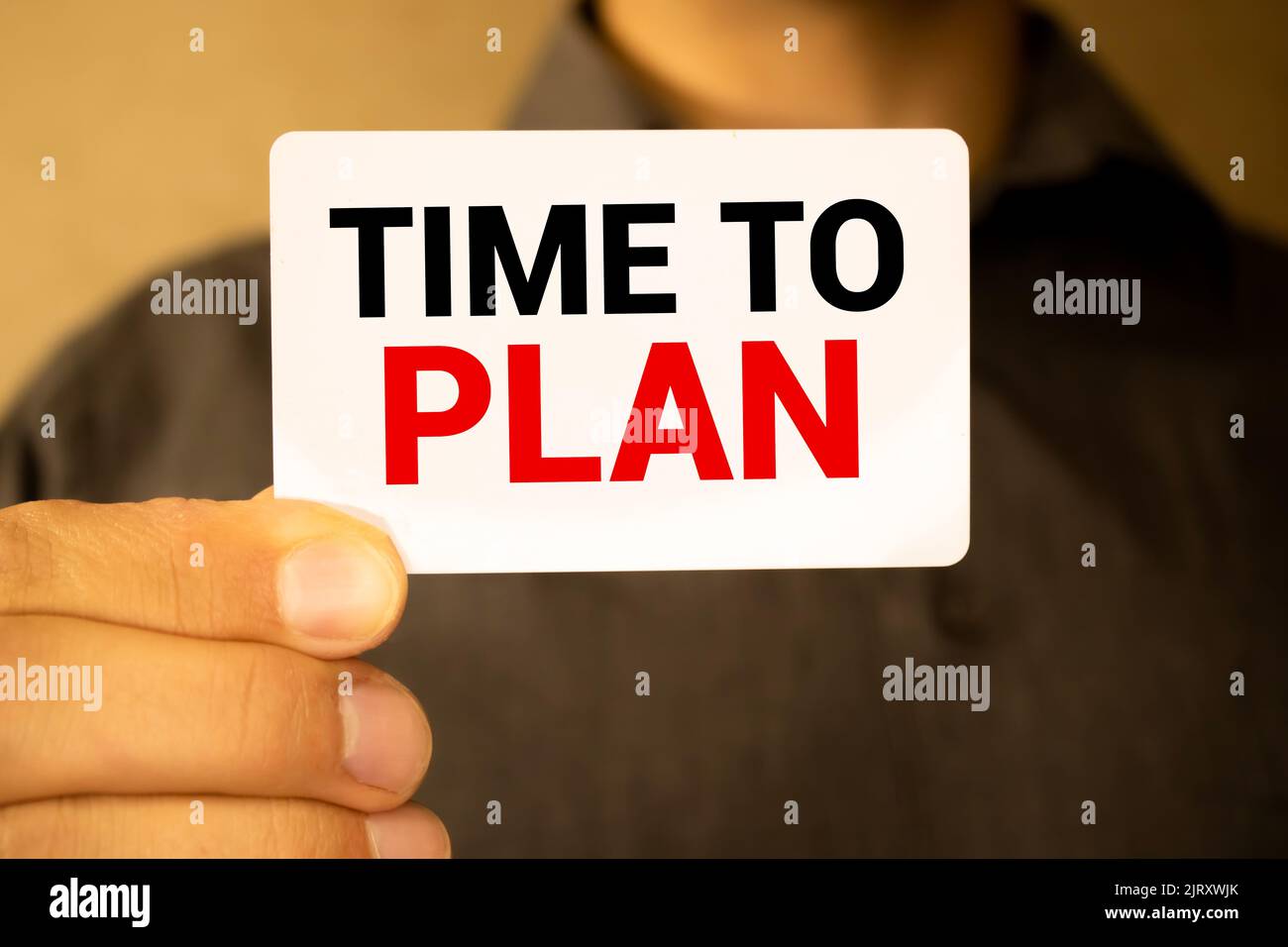 Time to plan symbol. Wooden blocks with words Time to plan. Beautiful ...